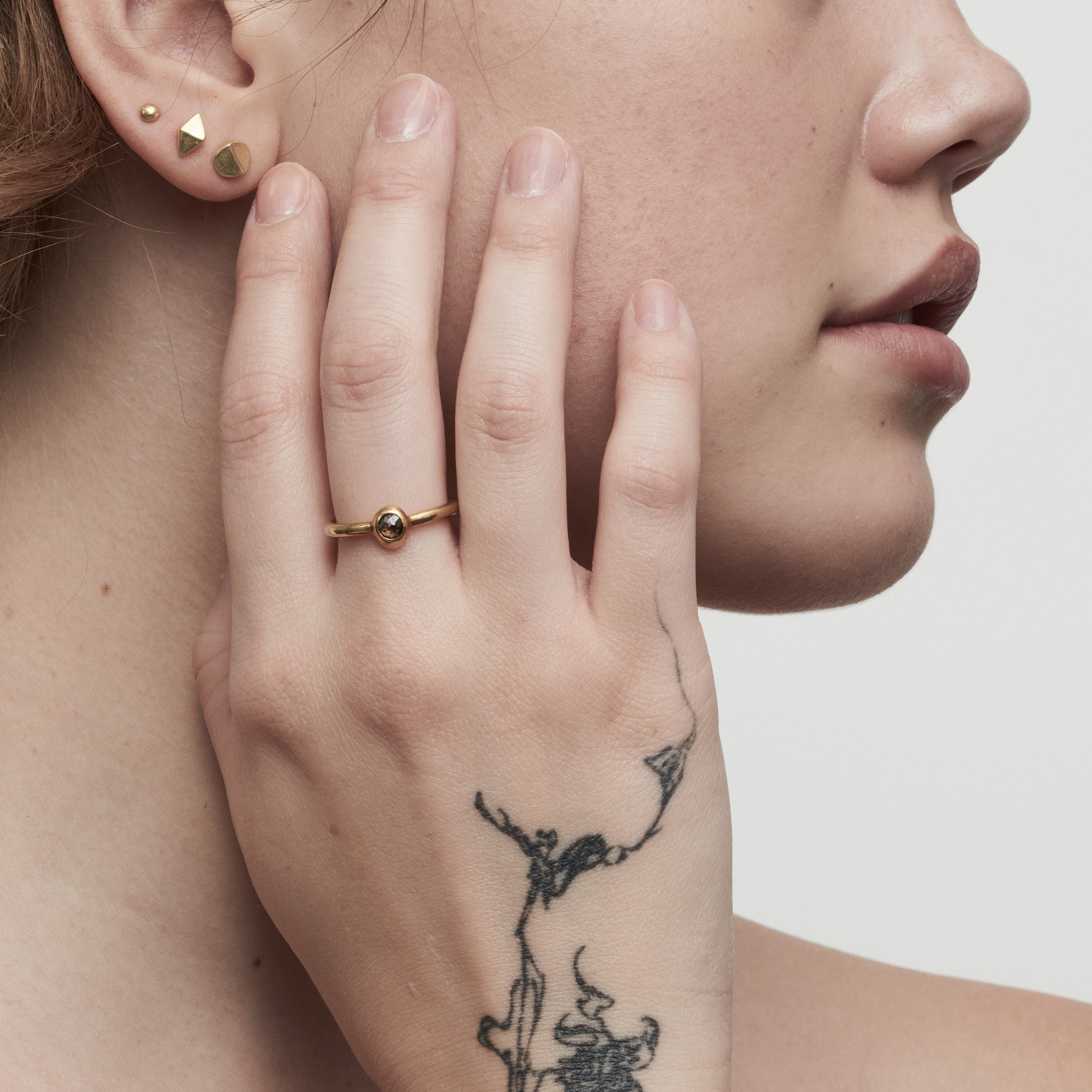 Zora with Rose Cut Diamond – Jill Platner